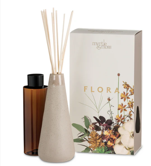 Myrtle & Moss FLORA Botanical Diffuser – Green Darling Flowers